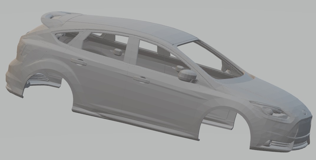 STL file Focus ST 2012 Printable Body Car・Design to download and 3D ...