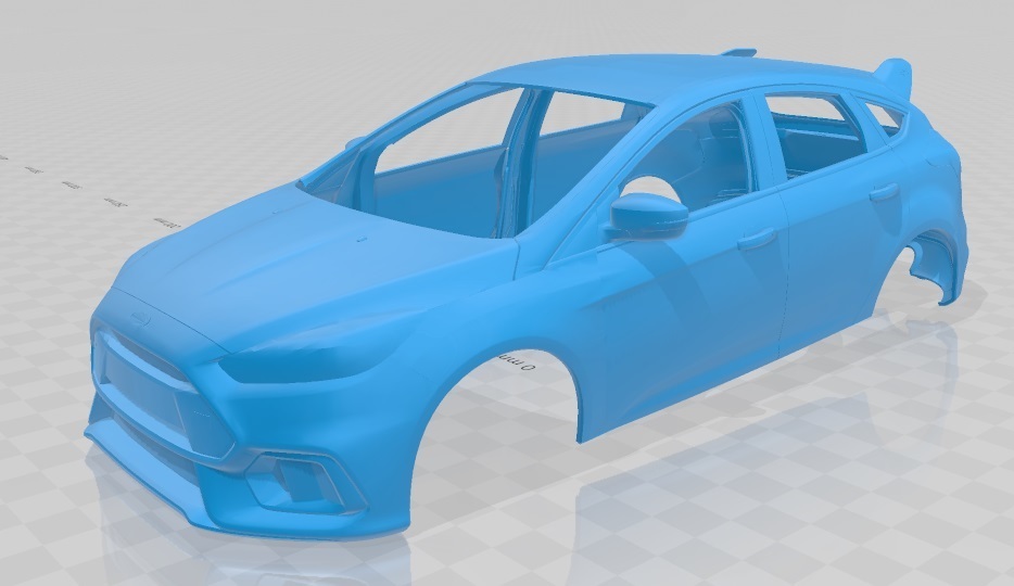 STL file Focus RS Printable Body Car・3D printable model to download・Cults