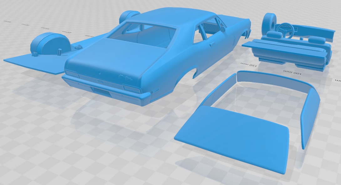 3D file Chevrolet Nova SS 396 1970 Printable Car 🚙・3D print model to ...
