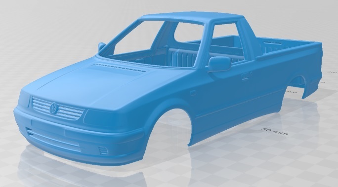 3D file Volkswagen Caddy 1995 Printable Body Car・3D printer model to ...