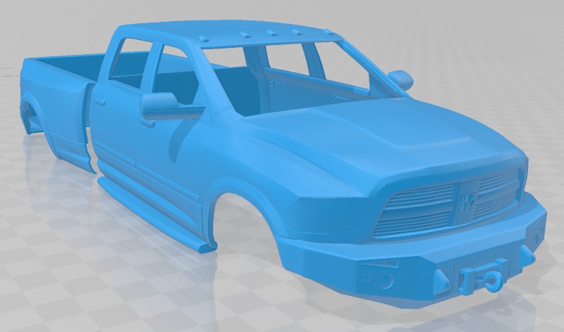 3D file Dodge Ram 2010 Printable Body Car・3D printer model to download ...