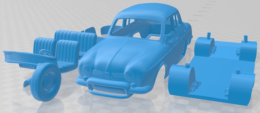 3D file Renault Ondine Dauphine 1956-1967 Printable Car・3D printable ...