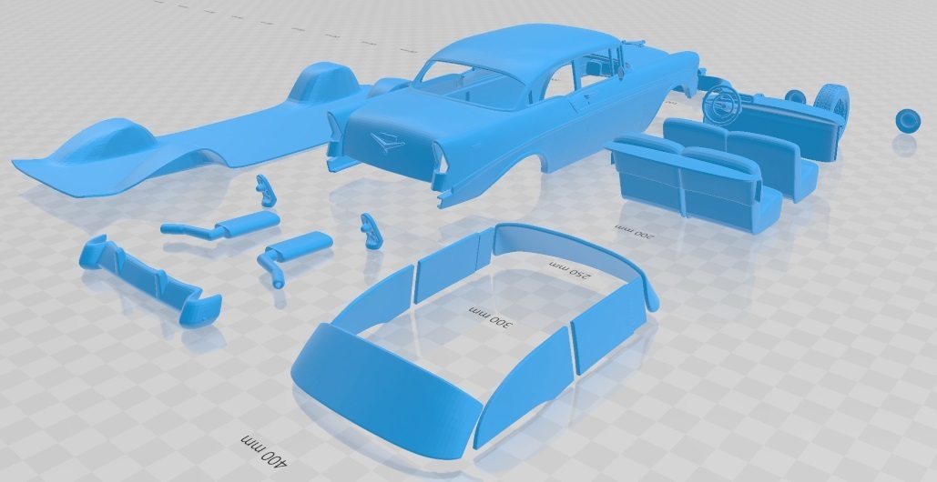Файл STL BelAir 1956 Printable Car・Модель для загрузки и 3D-печати・Cults