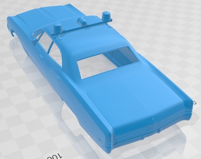 3D file Buick Wildcat Police 1968 Printable Body Car・3D printer model ...