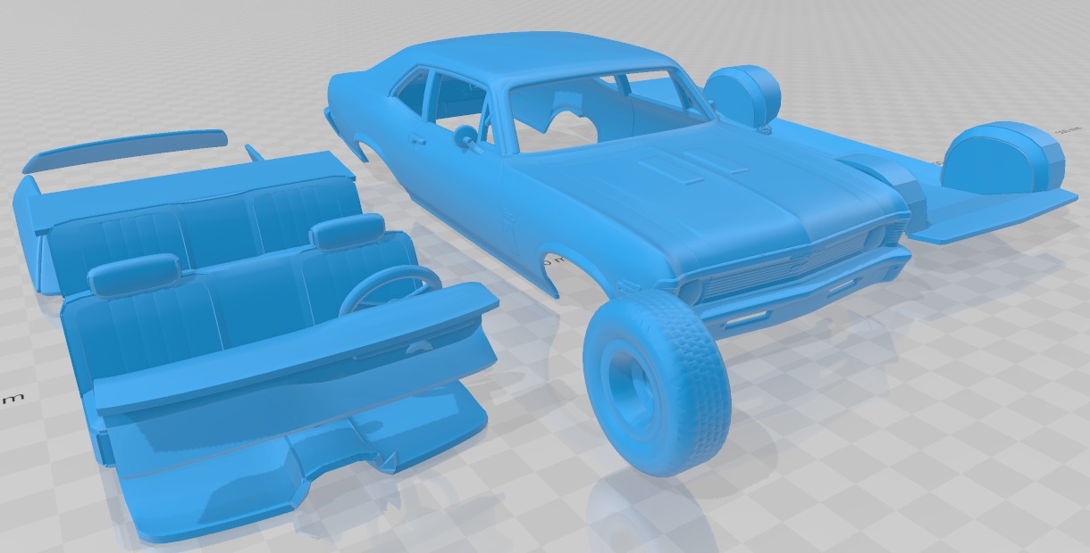 3D file Chevrolet Nova SS 396 1970 Printable Car 🚙・3D print model to ...