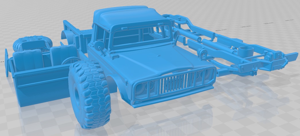 3D file Jeep Kaiser M715 Olive Drab Ogre 1967 Printable Car・Model to ...