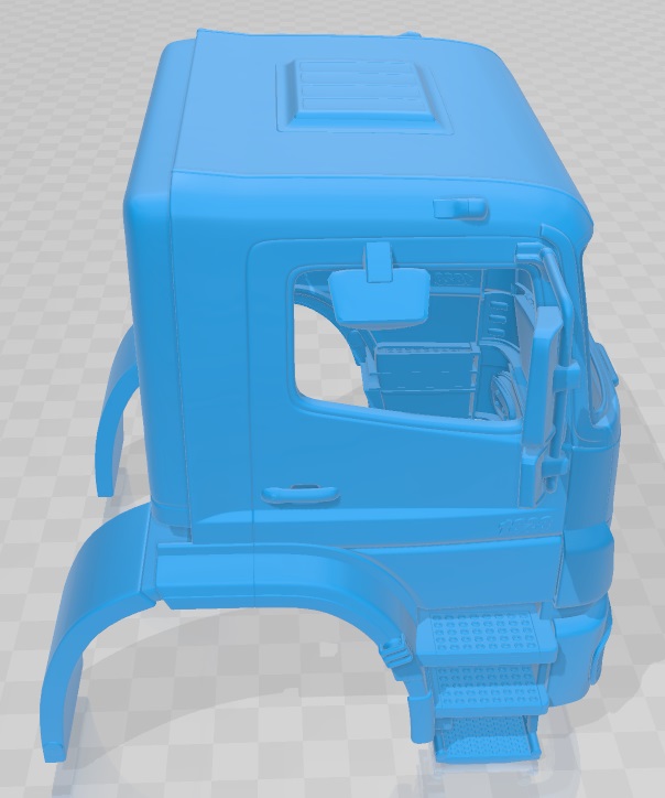3D-Datei Mercedes Benz Axor 2005 Druckbare Kabine Lkw・Modell für 3D-Drucker zum Herunterladen・Cults
