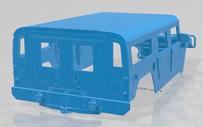 3D file Hummer H1 Wagon Printable Body Car・3D print design to download ...