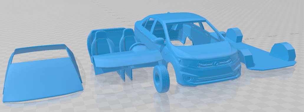 3D file Perodua Bezza 2017 Printable Car 🚗・3D printable model to ...