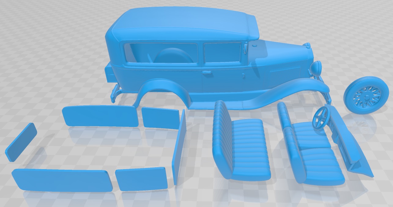3D file Ford A 1927 Printable Car・Template to download and 3D print・Cults