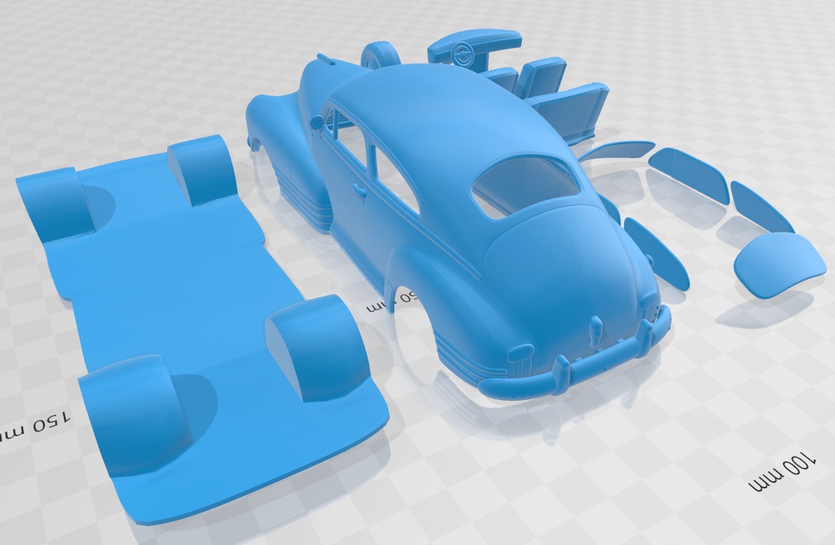 3D file Chevrolet Fleetline Aero Sedan 1948 Printable Car・Model to ...