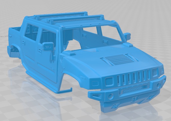 Fichier 3D Hummer H2 SUT 2011 Carrosserie imprimable 🚗・Objet pour impression 3D à télécharger・Cults
