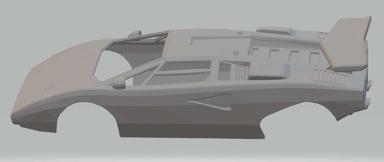 STL file Lamborghini Countach Printable Body Car 🚗・Template to download ...
