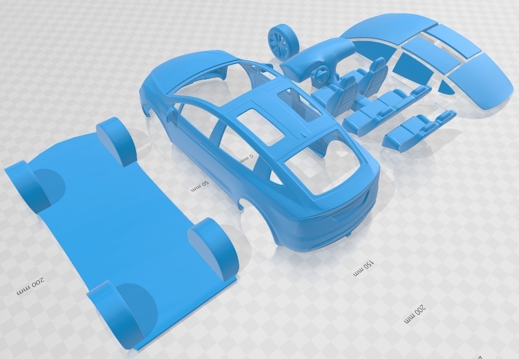 3D file Tesla Model X 2017 Printable Car・3D printable design to ...