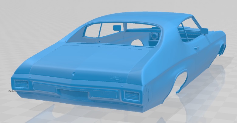 3D file 1970 Chevrolet Chevelle SS 396 Hardtop Coupe・3D print object to ...