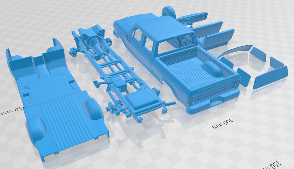 3D file Ford F 250 Series 1978 Printable Car・3D printer model to ...