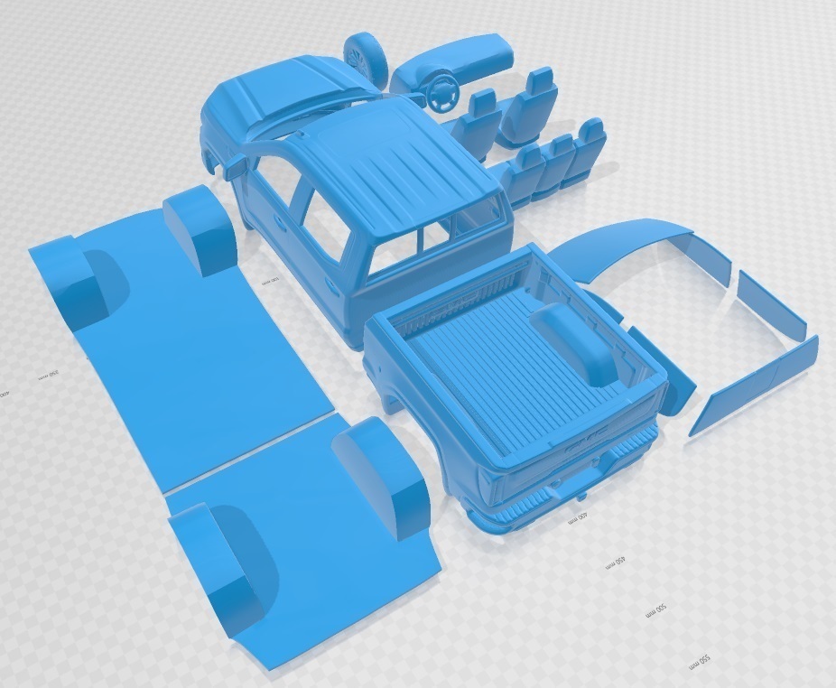 3D file GMC Sierra 1500 CrewCab ShortBox AT4 2019 Printable Car 🚗・3D ...