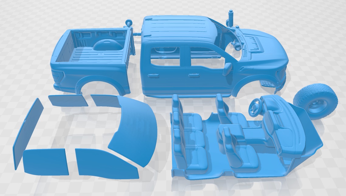 3D file Ford F-150 Raptor 2021 Printable Car・3D print design to ...