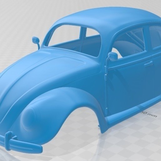Download STL file Volkswagen Beetle 1949 Printable Body Car • 3D print ...