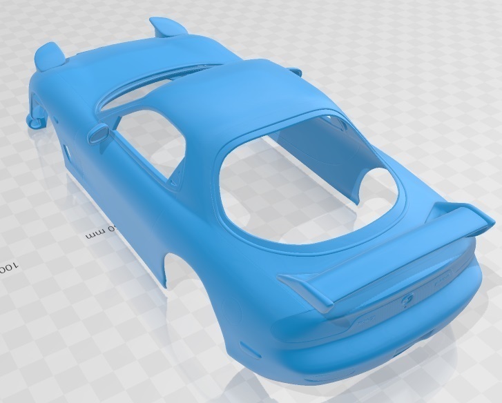 3D file Mazda RX7 1999 Printable Body Car・3D printer model to download ...
