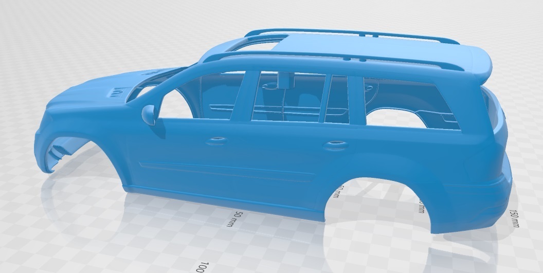 Файл STL Mercedes Benz GL Printable Body Car・3D-печатный дизайн для ...