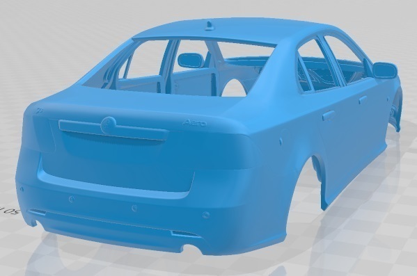 3D file Saab 9-3 Sport Sedan 2008 Printable Body Car・Template to ...