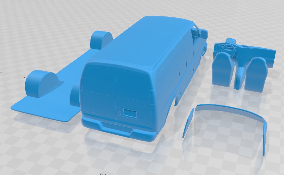 3D file Chevrolet Express 2011 Printable Van・Model to download and 3D ...