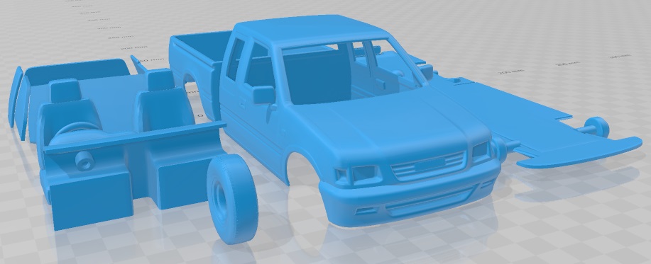 3D file Holden Rodeo Space Cab 1997 Printable Car 🛰・3D printing design ...