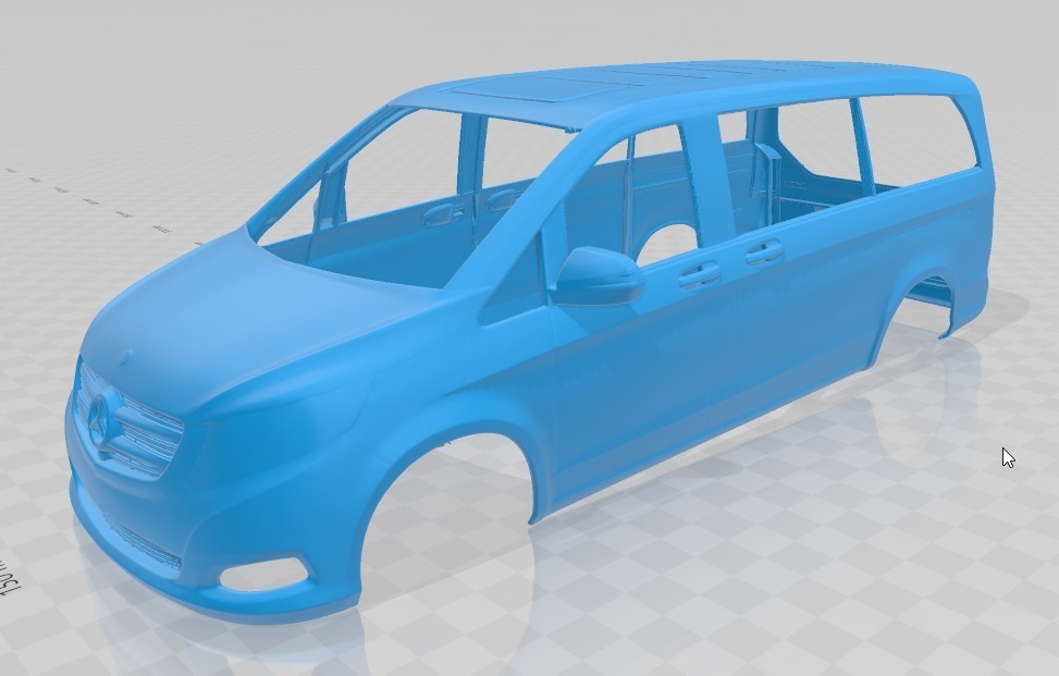 Archivo STL Mercedes Benz V 250 Printable Body Van 🚗・Diseño de ...
