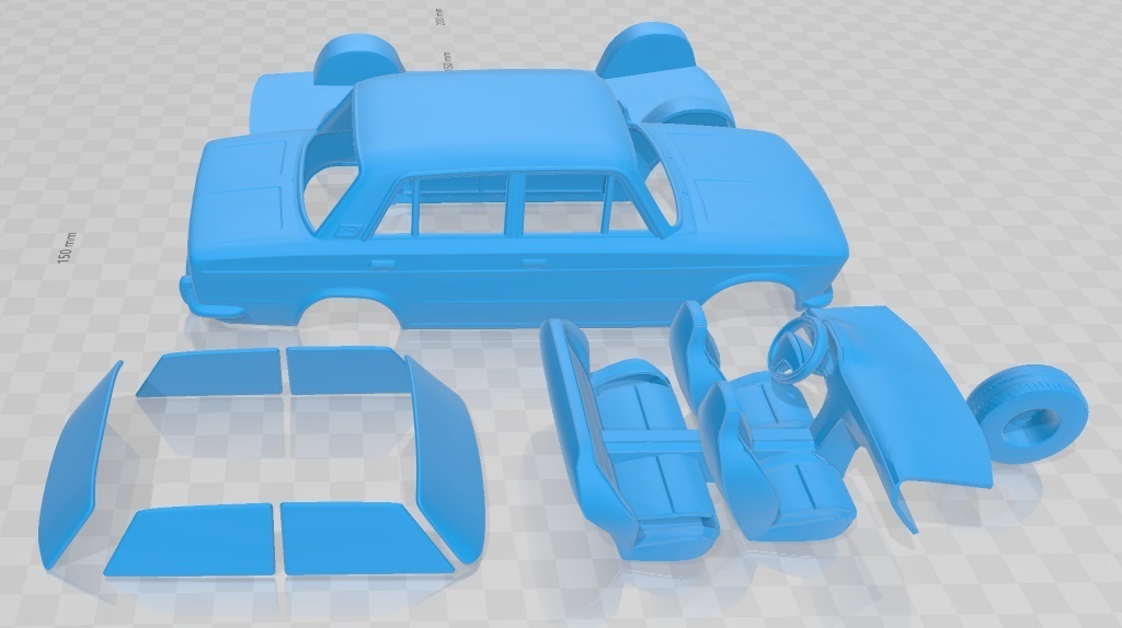 Файл 3D VAZ Zhiguli 2103 1972 Printable Car・Идея 3D-печати для ...