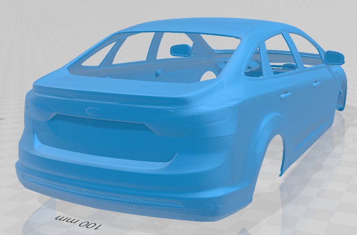 3D file 2011 Ford Focus Sedan Printable Body Car・3D printer model to ...