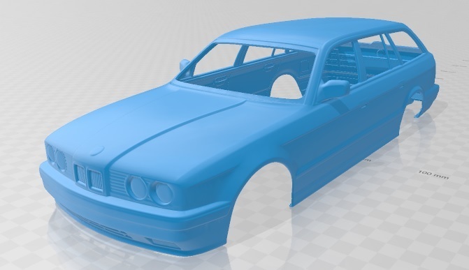 STL file BMW 5 Series E34 Touring 1991 Printable Body Car・3D printer ...