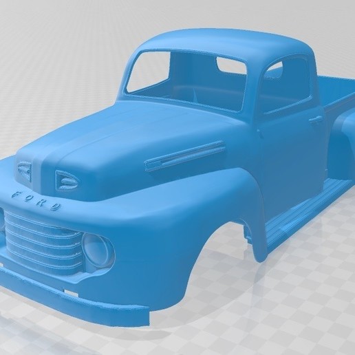 Download STL files Pick Up 1950 Printable Body Truck ・ Cults