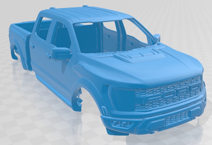 3D file Ford F-150 Raptor 2021 Printable Body Car 🚙・Template to ...