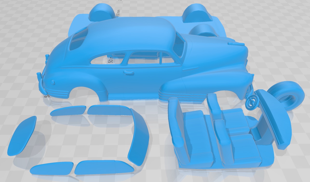 3D file Chevrolet Fleetline Aero Sedan 1948 Printable Car・Model to ...