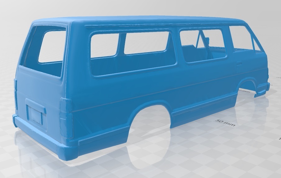 Archivo STL Toyota Hiace Printable Body Van・Plan imprimible en 3D para ...