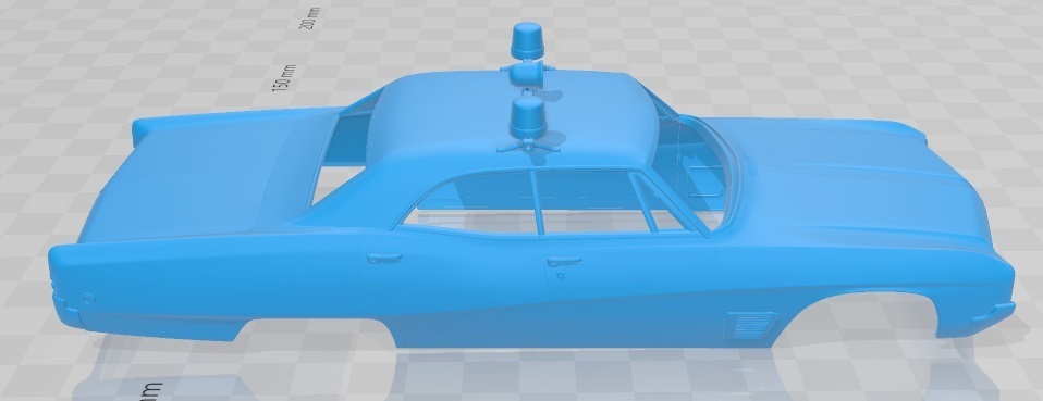 3D file Buick Wildcat Police 1968 Printable Body Car・3D printer model ...
