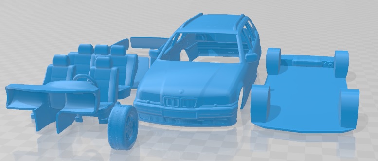 3D file BMW 3 Series E36 Touring 1994 Printable Car・3D printing ...