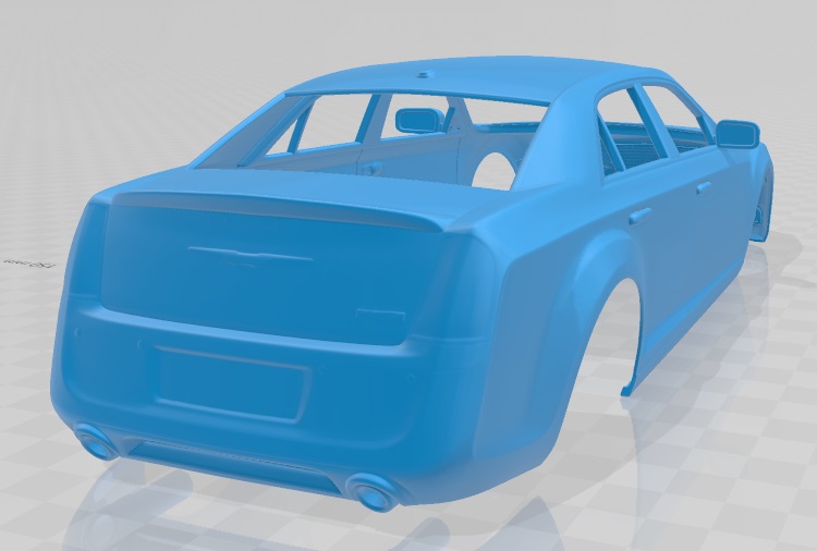 3D file Chrysler 300 SRT8 2012 Printable Body Car・3D printable model to ...