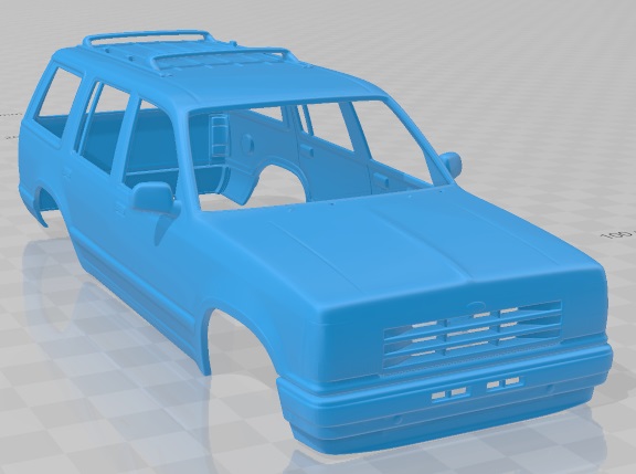 3D file Ford Explorer 1990 Printable Body Car・3D print model to ...