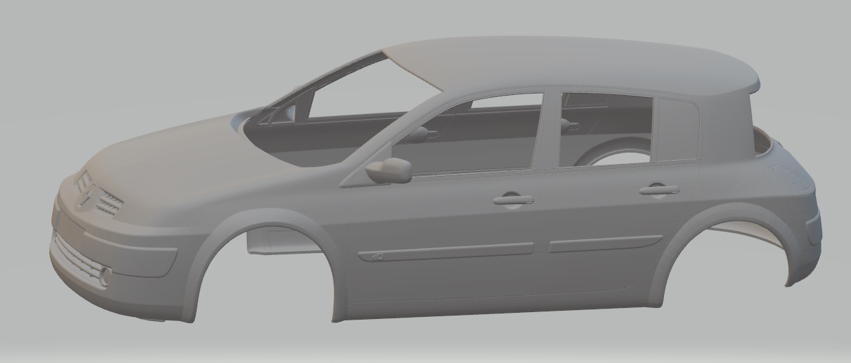 STL file Renault Megane Printable Body Car・3D printing model to ...