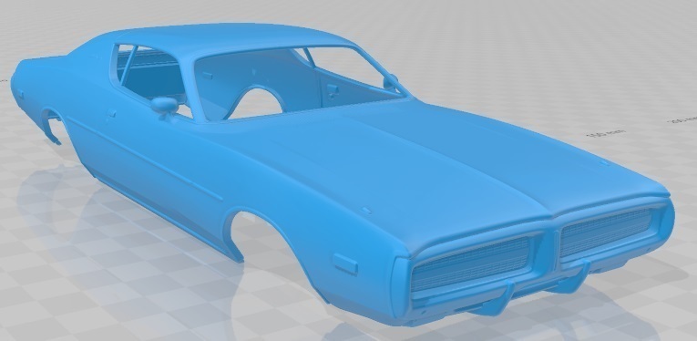 3D file Dodge Charger 1972 Printable Body Car・3D printable design to ...