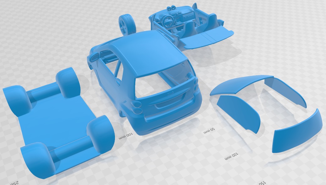 3D file Smart Fortwo Coupe 2011 Printable Car・3D printer model to ...