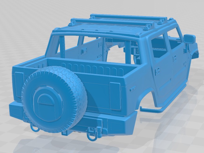 Файл 3D Hummer H2 SUT 2011 Printable Body Car・Идея 3D-печати для ...