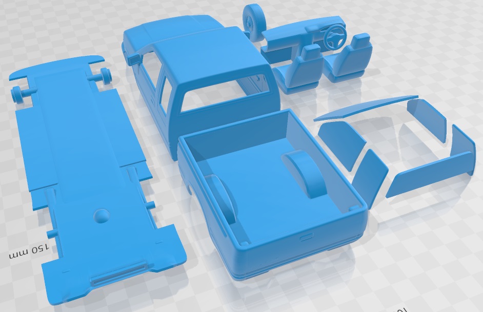 3D file Holden Rodeo Space Cab 1997 Printable Car 🛰・3D printing design ...