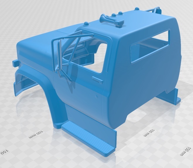 Archivo STL C70 1979 Printable Cabin Truck 🚚・Plan para descargar y ...