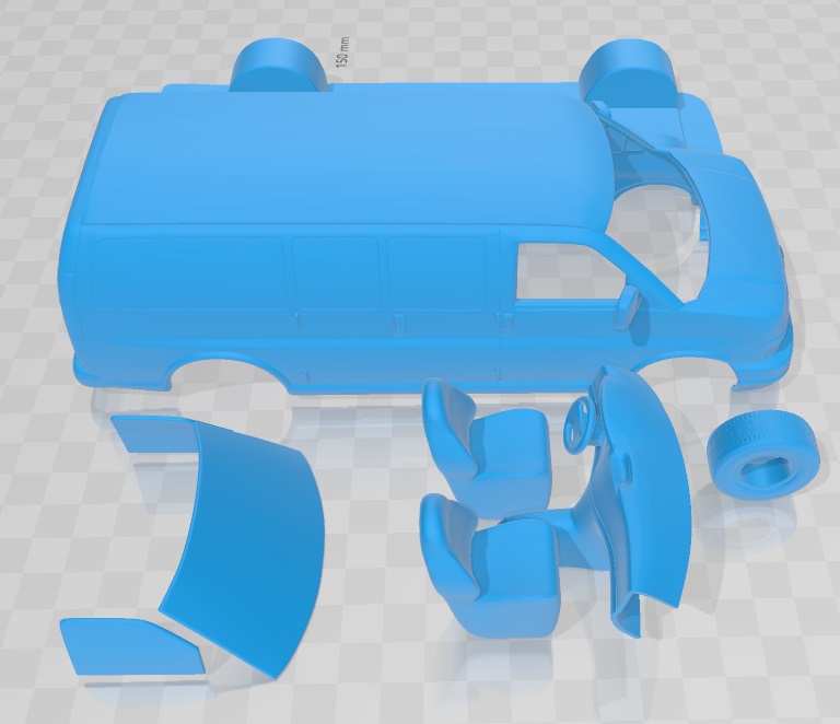 3D file Chevrolet Express 2011 Printable Van・Model to download and 3D ...