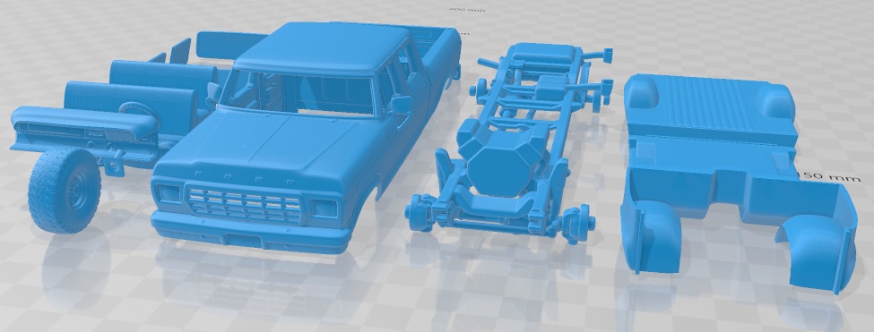 3D file Ford F 250 Series 1978 Printable Car・3D printer model to ...