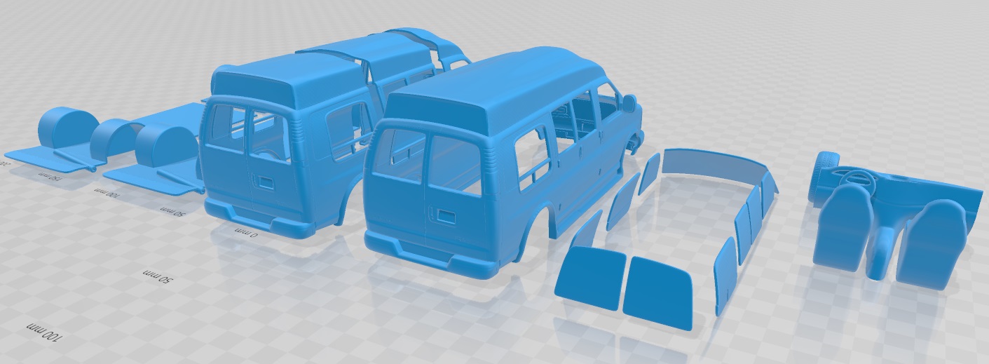 3D file GMC Savana Cargo Van YF7 Upfitter 1997 Printable Van・3D printer ...
