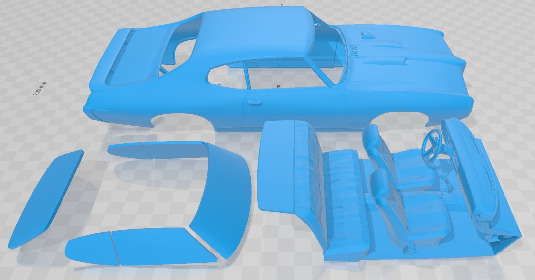 3D file Pontiac GTO Judge 1969 Printable Car・3D printer model to ...